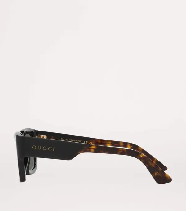 Gucci Rectangular Sunglasses - Black