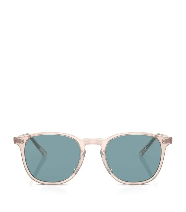 Oliver Spencer Finley 1993 Sun Round Sunglasses - Red