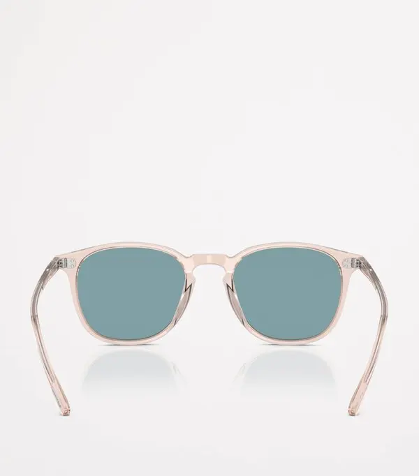 Oliver Spencer Finley 1993 Sun Round Sunglasses - Red