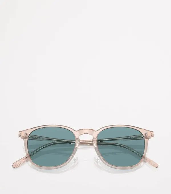 Oliver Spencer Finley 1993 Sun Round Sunglasses - Red
