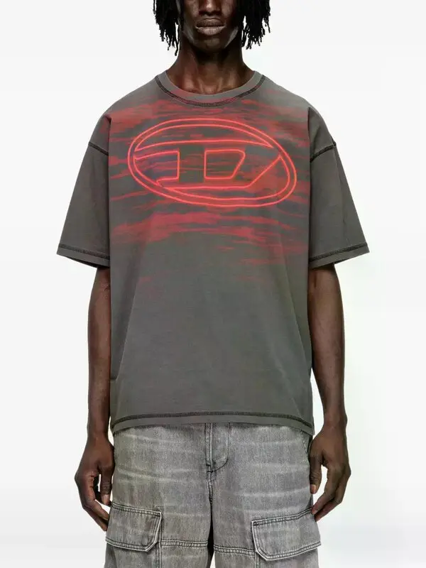 DIESEL® T-boxt-t5 Logo-print T-shirt - Grey
