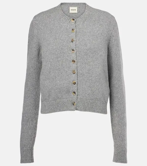 Khaite Everheart Cashmere Cardigan - Grey
