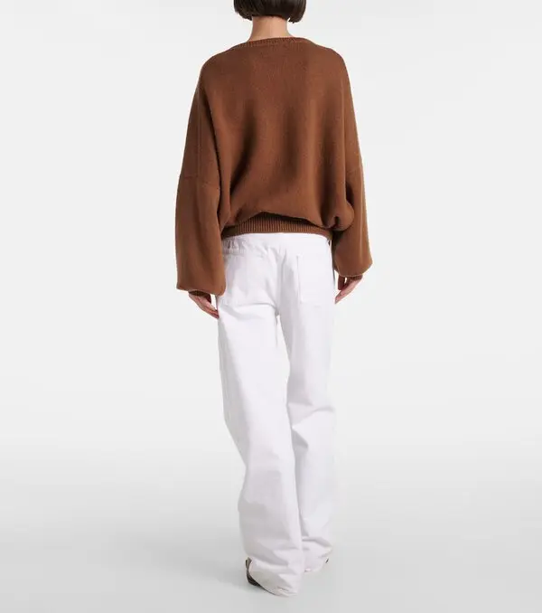 Khaite Wolfe Oversized Cashmere Sweater - Brown