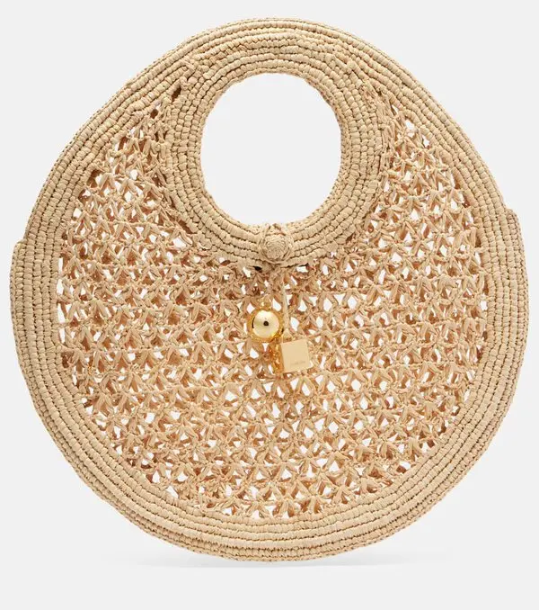 Jacquemus Small Raffia Basket Bag