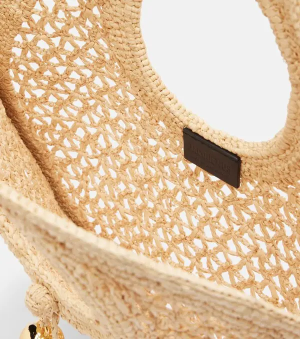 Jacquemus Small Raffia Basket Bag