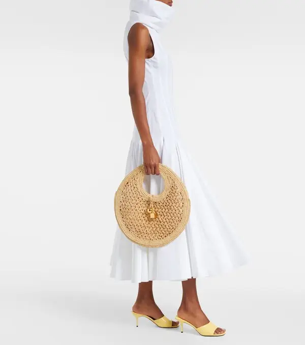 Jacquemus Small Raffia Basket Bag