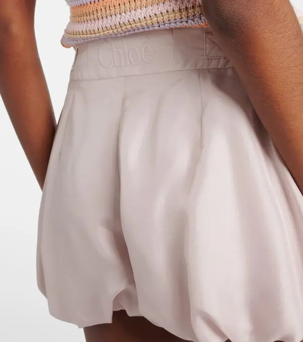 Chloé Cotton Gabardine Shorts