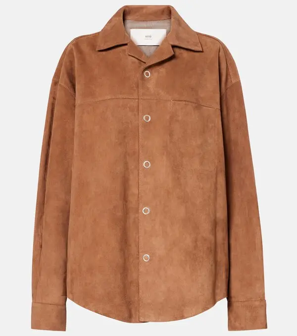 AMI Paris Suede Overshirt
