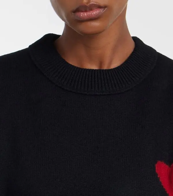 AMI Paris De Coeur Virgin Wool Sweater