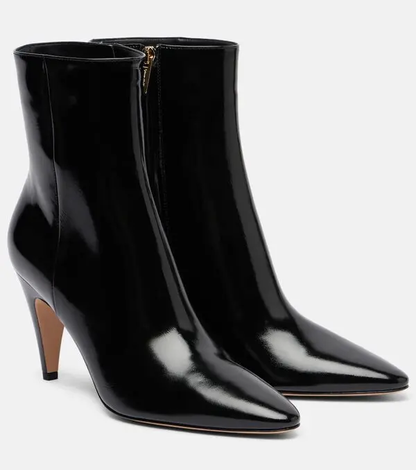 GIANVITO ROSSI Patent Leather Ankle Boots