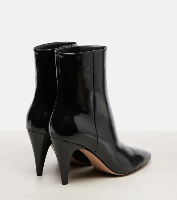 GIANVITO ROSSI Patent Leather Ankle Boots