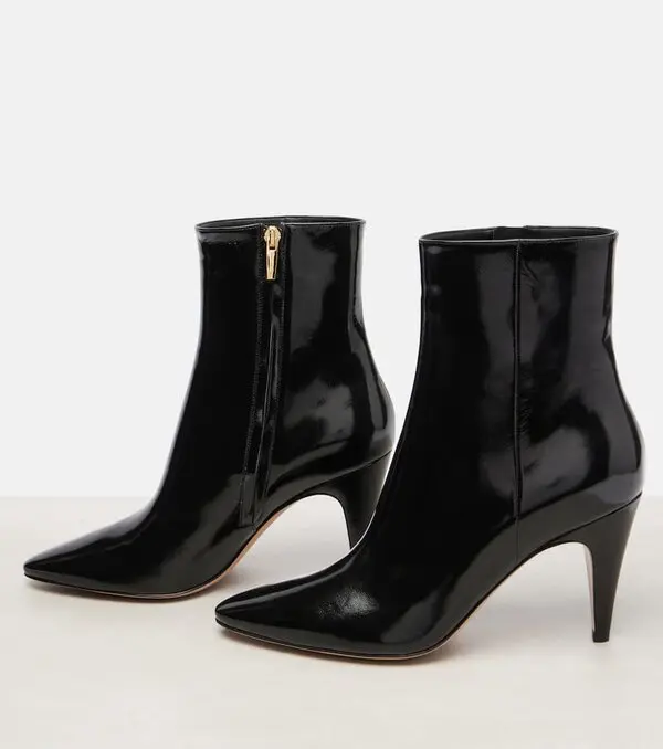 GIANVITO ROSSI Patent Leather Ankle Boots