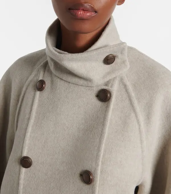 Brunello Cucinelli Wool And Cashmere Double-breasted Coat