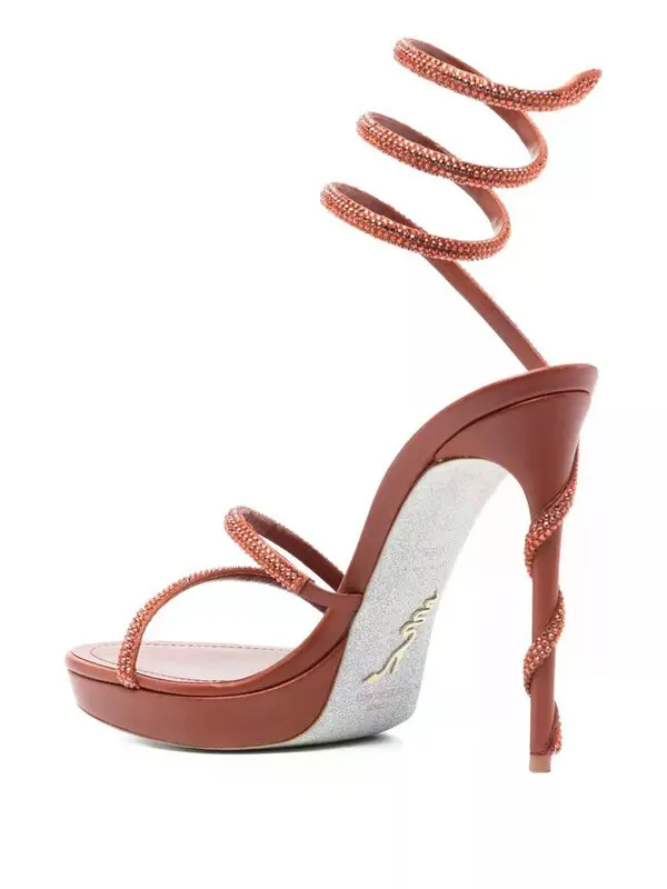 Rene Caovilla 130mm Margot Crystal-embellished Sandals