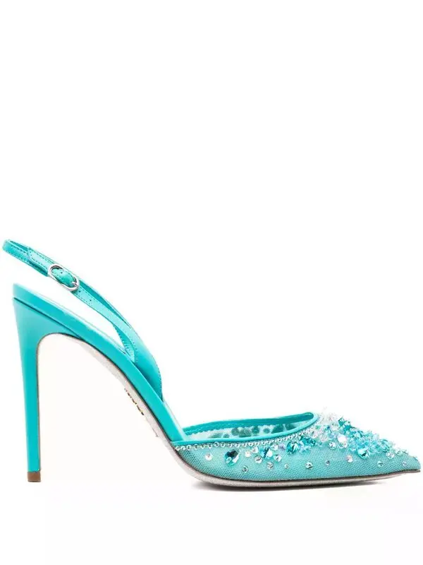Rene Caovilla 110mm Cinderella Slingback Pumps
