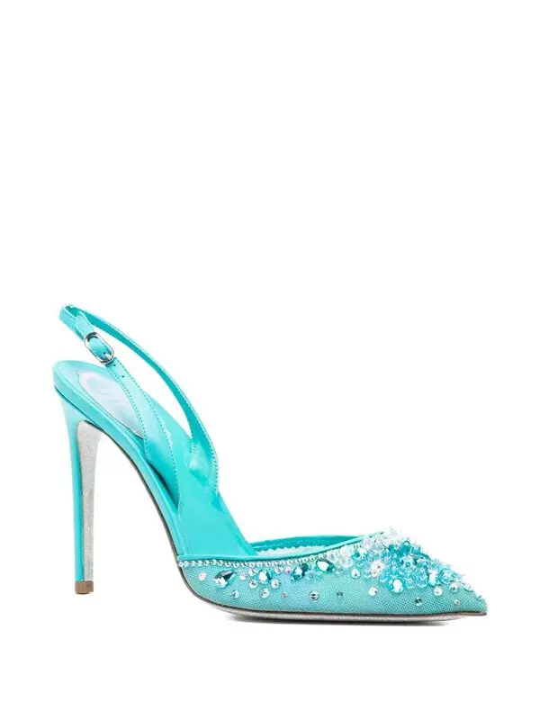 Rene Caovilla 110mm Cinderella Slingback Pumps