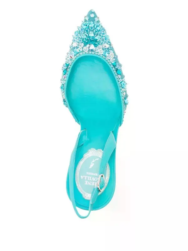 Rene Caovilla 110mm Cinderella Slingback Pumps