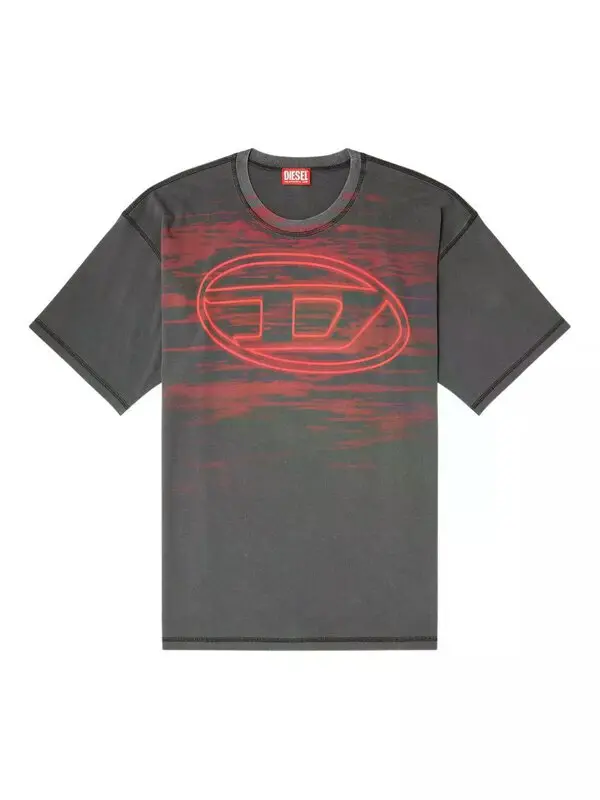 DIESEL® T-boxt-t5 Logo-print T-shirt - Grey