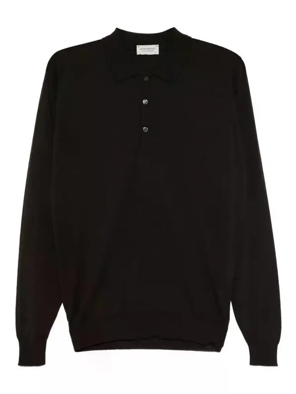John Smedley Belper Polo Shirt - Brown