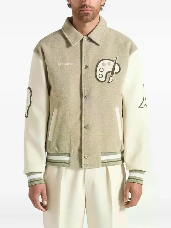 Manière De Voir Varsity Jacket - Neutrals