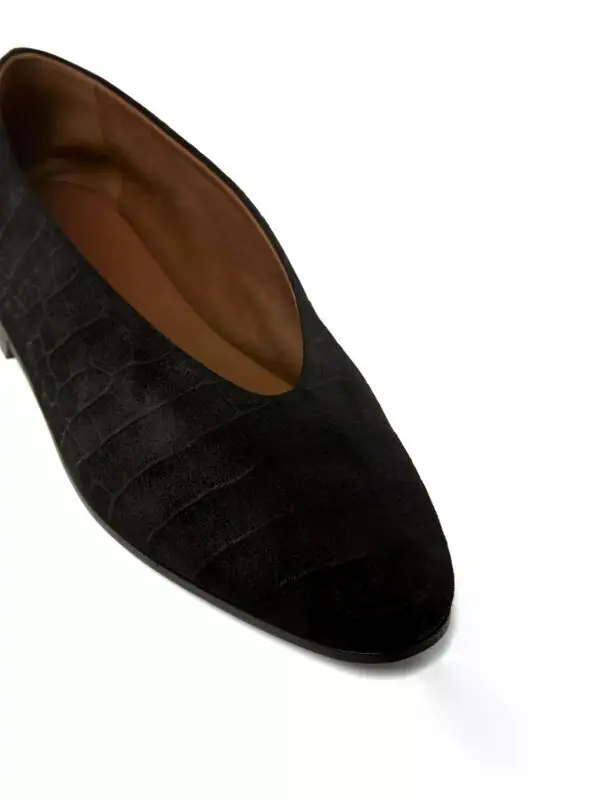 Marsèll Scivolo Crocodile-effect Ballet Flats