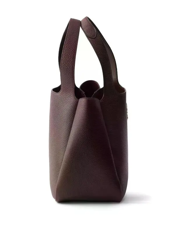 Prada Leather Tote Bag - Red