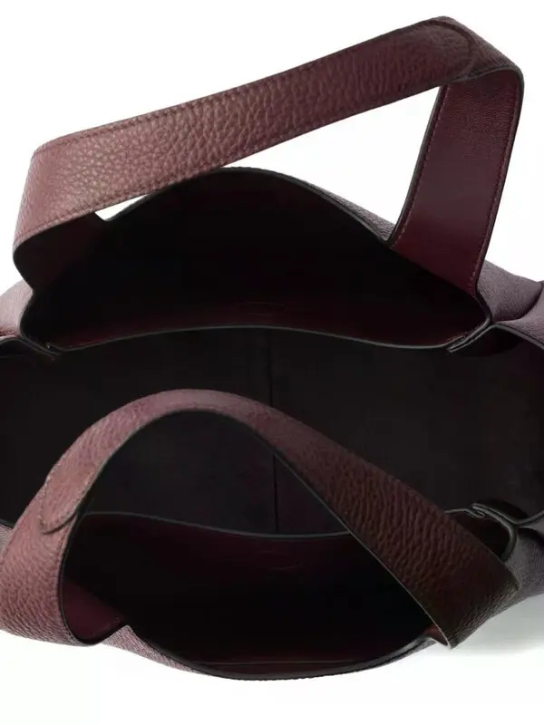 Prada Leather Tote Bag - Red