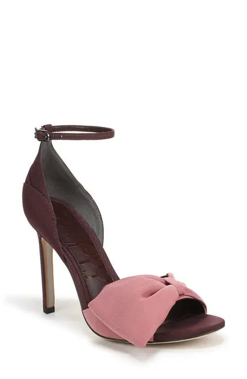 Sam Edelman Ida Ankle Strap Sandal - Parisian Plum/luxe Rose