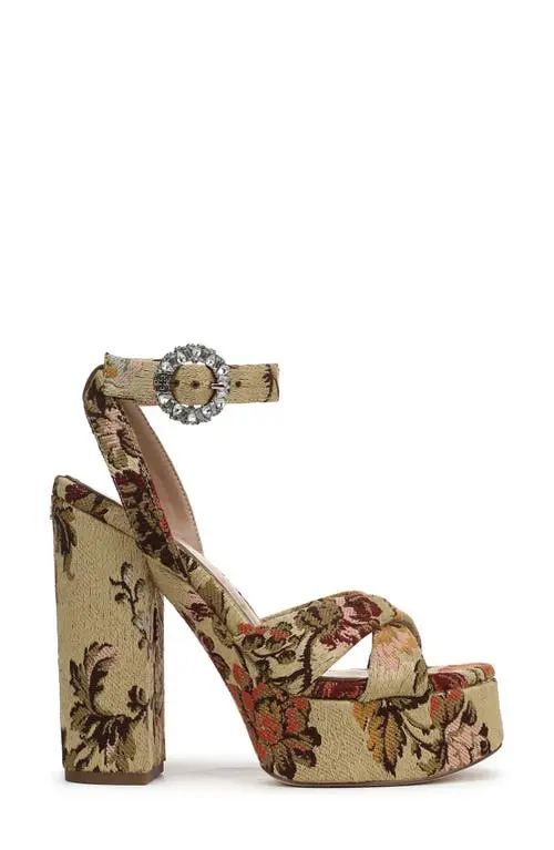 Sam Edelman Platform Sandal - Natural Multi