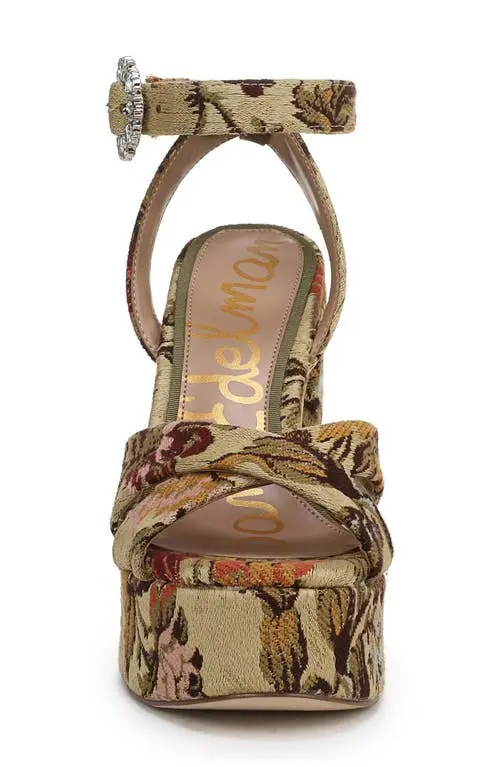 Sam Edelman Platform Sandal - Natural Multi