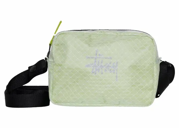 StÜssy Ripstop Overlay Side Pouch - Lime