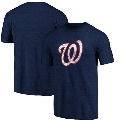 Profile Washington Nationals Big & Tall Distressed Logo T-shirt