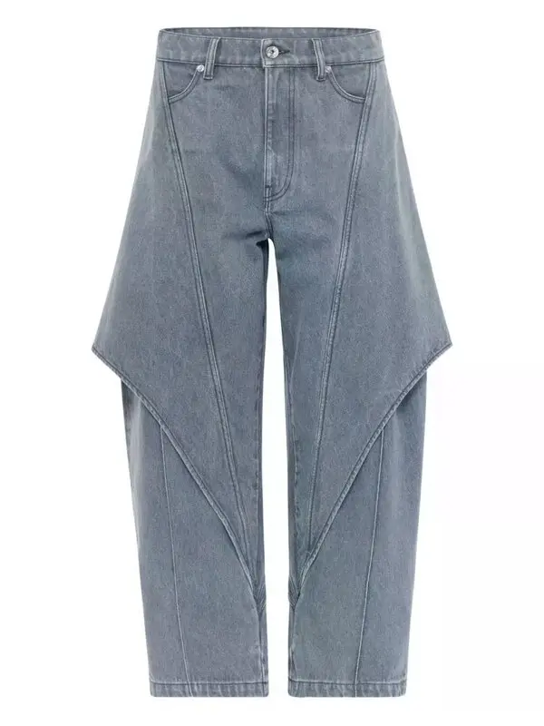 JW Anderson Panelled Straight Leg Trousers - Grey