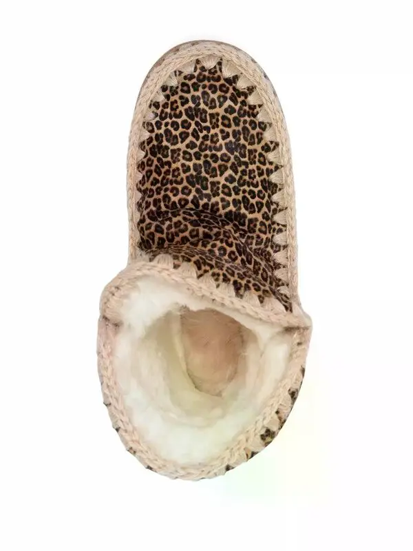Mou Eskimo Leopard-print Boots