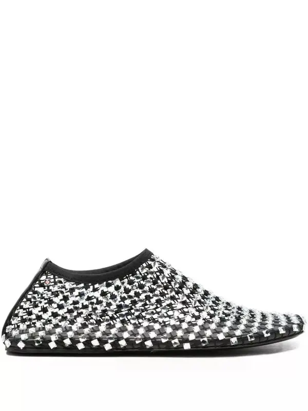 Christopher Esber Minette Embellished Ballet Flats - Black