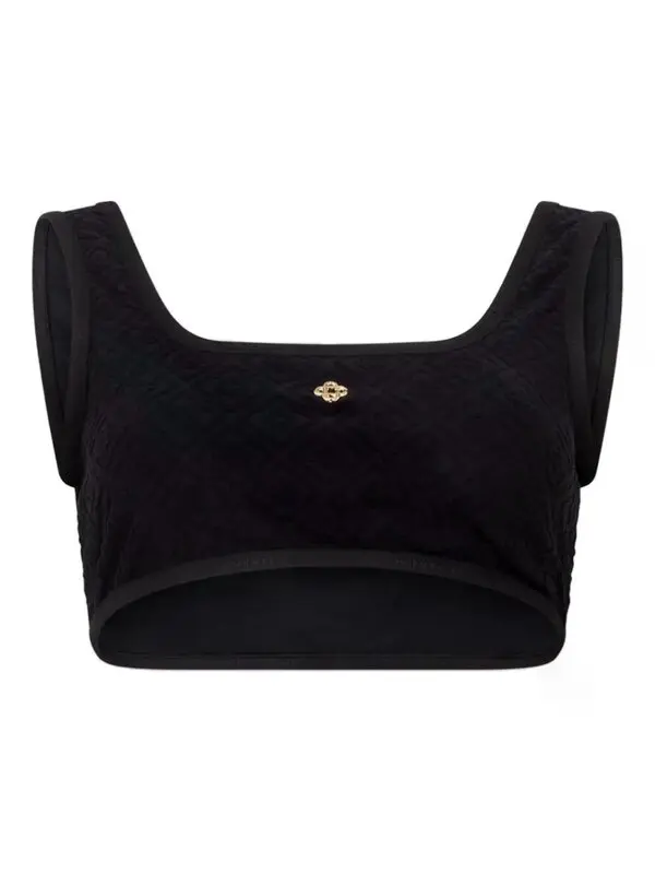 Casablanca Monogram Jacquard Bikini Top