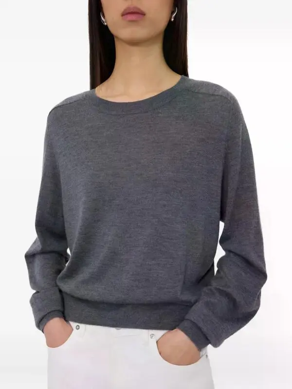 Loulou De Saison Angus Crew-neck Cashmere Sweater - Grey