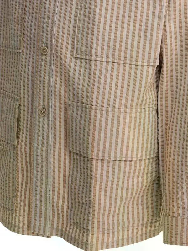 KAPTAIN SUNSHINE Safari Striped Shirt Jacket
