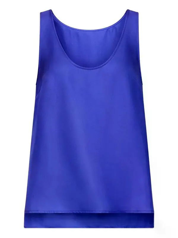 Loulou De Saison Gaby Round-neck Sleeveless Top - Blue