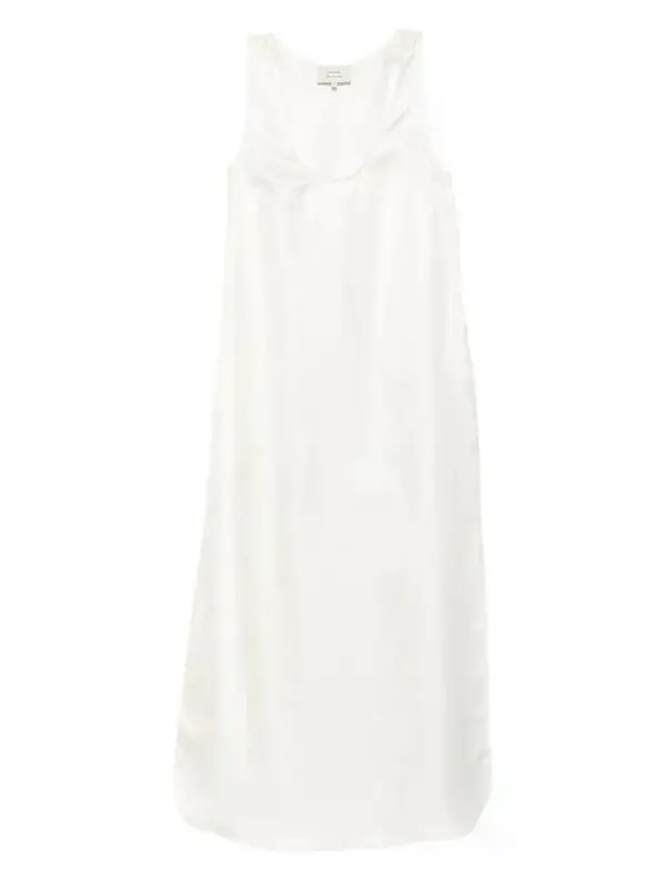 Loulou De Saison Nada Side-split Slip Midi Dress