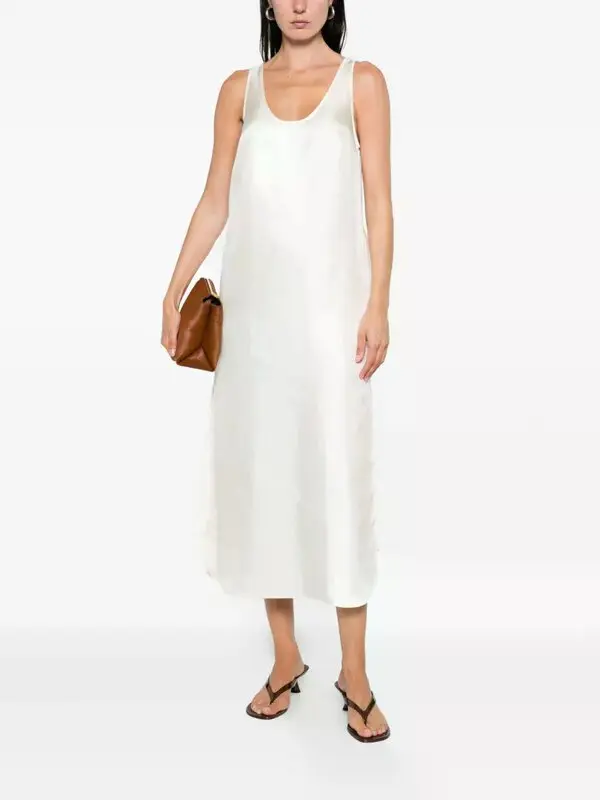 Loulou De Saison Nada Side-split Slip Midi Dress