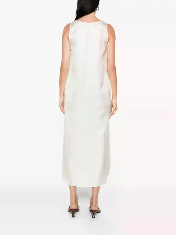 Loulou De Saison Nada Side-split Slip Midi Dress