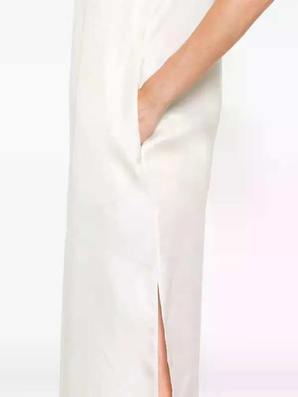 Loulou De Saison Nada Side-split Slip Midi Dress