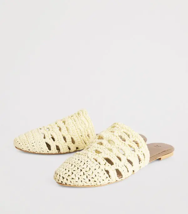 RAMLA Raffia Mules