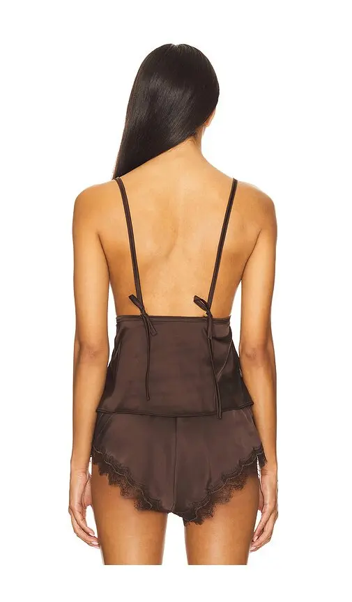 KAT THE LABEL Sorrento Camisole - Espresso