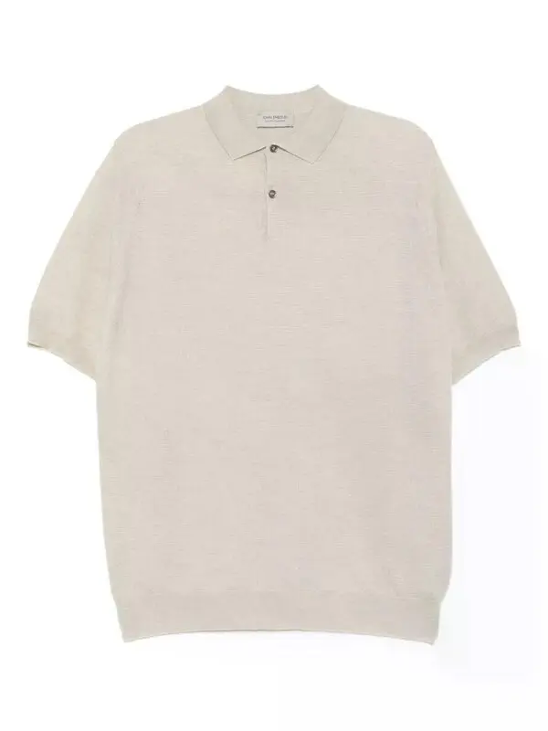 John Smedley Merino Polo Shirt Neutrals Editorialist