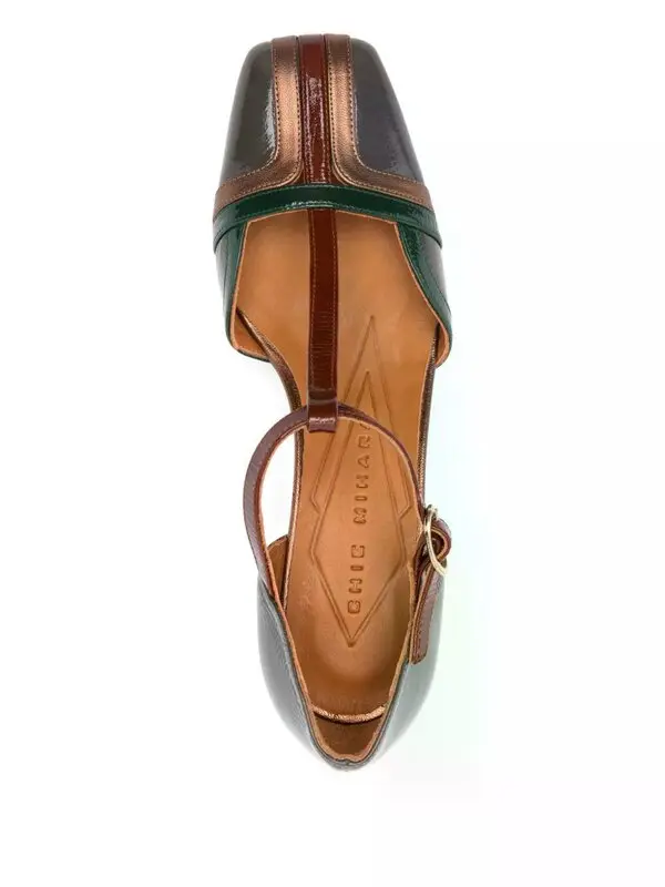 Chie Mihara 60mm T-bar Block-heel Pumps