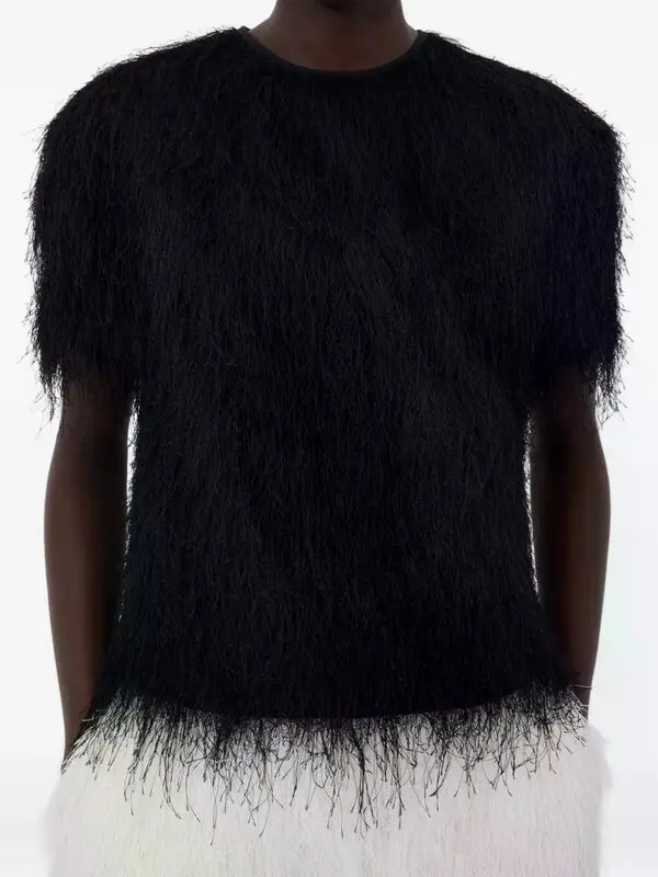 Loulou De Saison Zaro Fringed Short-sleeve T-shirt