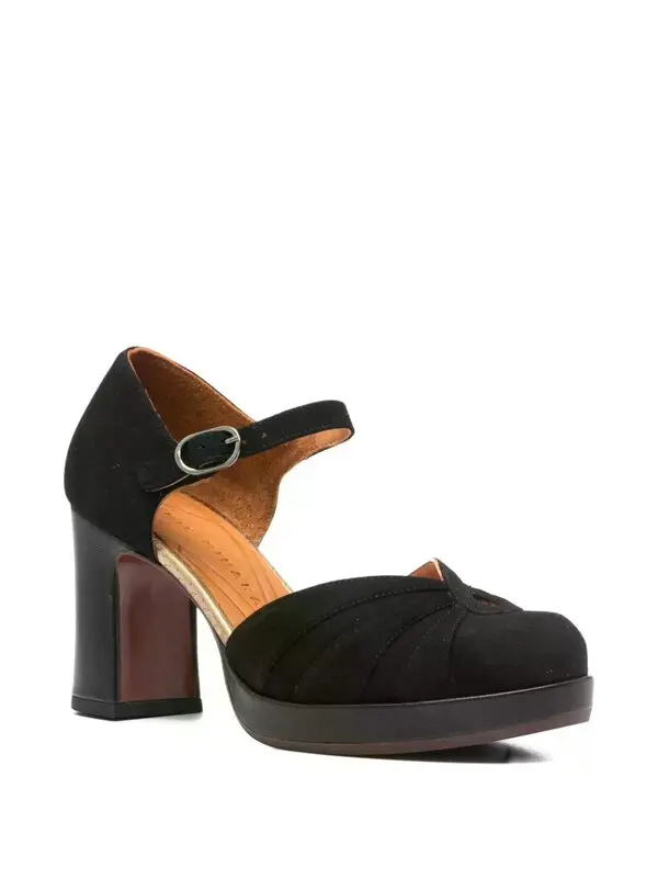 Chie Mihara 80mm Suede Heeled Pumps