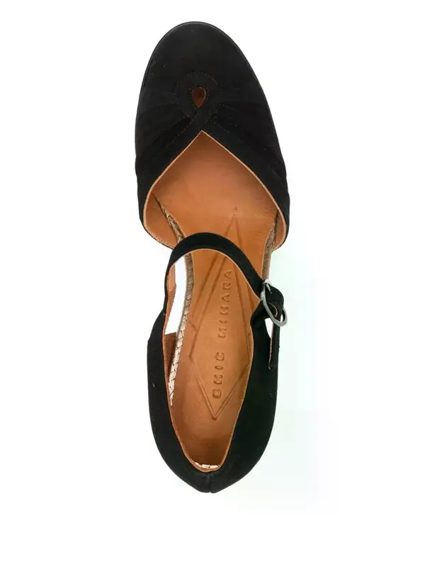 Chie Mihara 80mm Suede Heeled Pumps